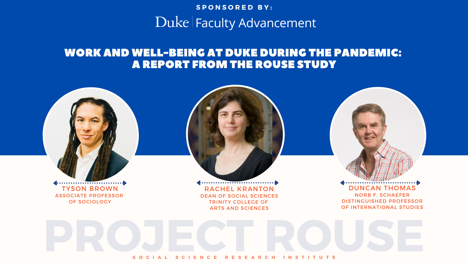 Work and Well-Being at Duke During the Pandemic - Duke Social Science ...