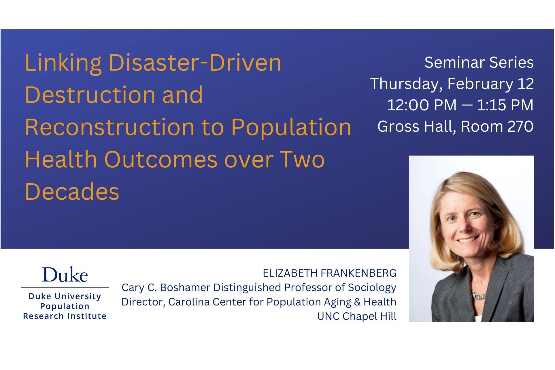 Linking Disaster-Driven Destruction and Reconstruction to Population ...
